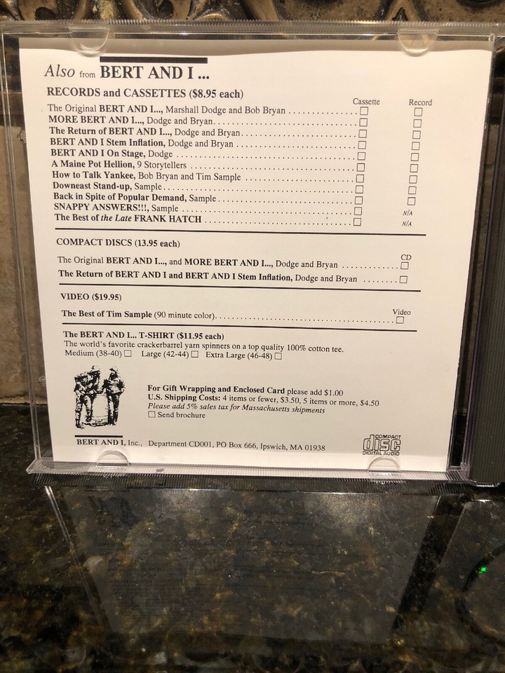 TIM SAMPLE CASSETTE TAPES & CD MAINE HUMOR - 4 DIFFERENT TO CHOOSE FROM ...