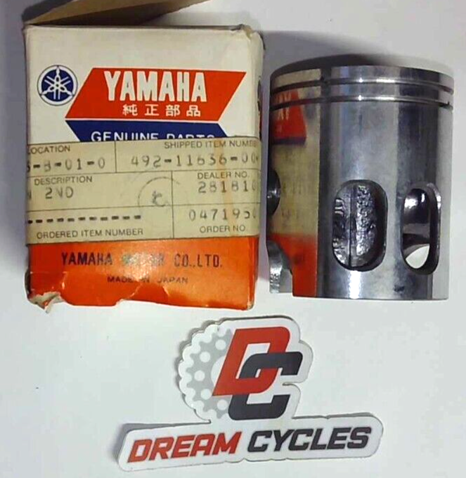 NOS GENUINE Yamaha 1974-76 YZ80 C .50 Oversize Piston 492-11636-00 FAST ...