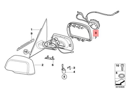 Genuine BMW X3 E83 Wing Mirror Memory Motor Right Repair Kit OEM ...