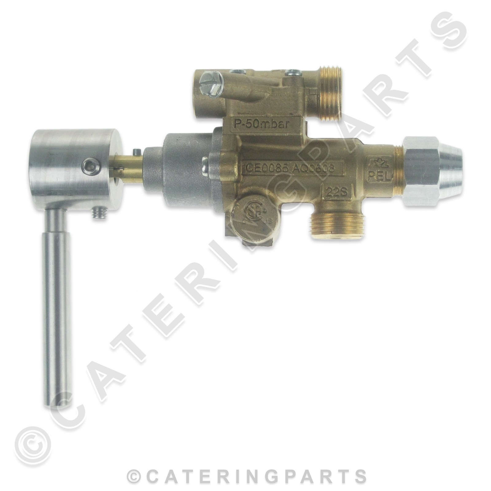 GENUINE PEL WOK GAS VALVE AND HANDLE CHINESE COOKER RANGE BURNER ...