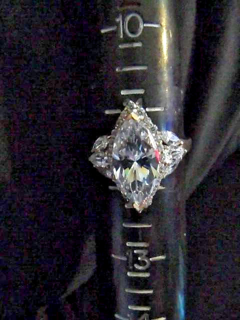 Michael Valitutti Gems En Vogue Sterling 925 NH Clear Gems Ring Sz 11.5 ...