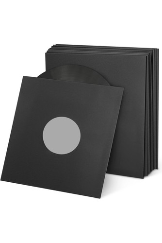 20 Pc Black Paper & Poly Lined Record Inner sleeves for LP Vinyl (12 ...