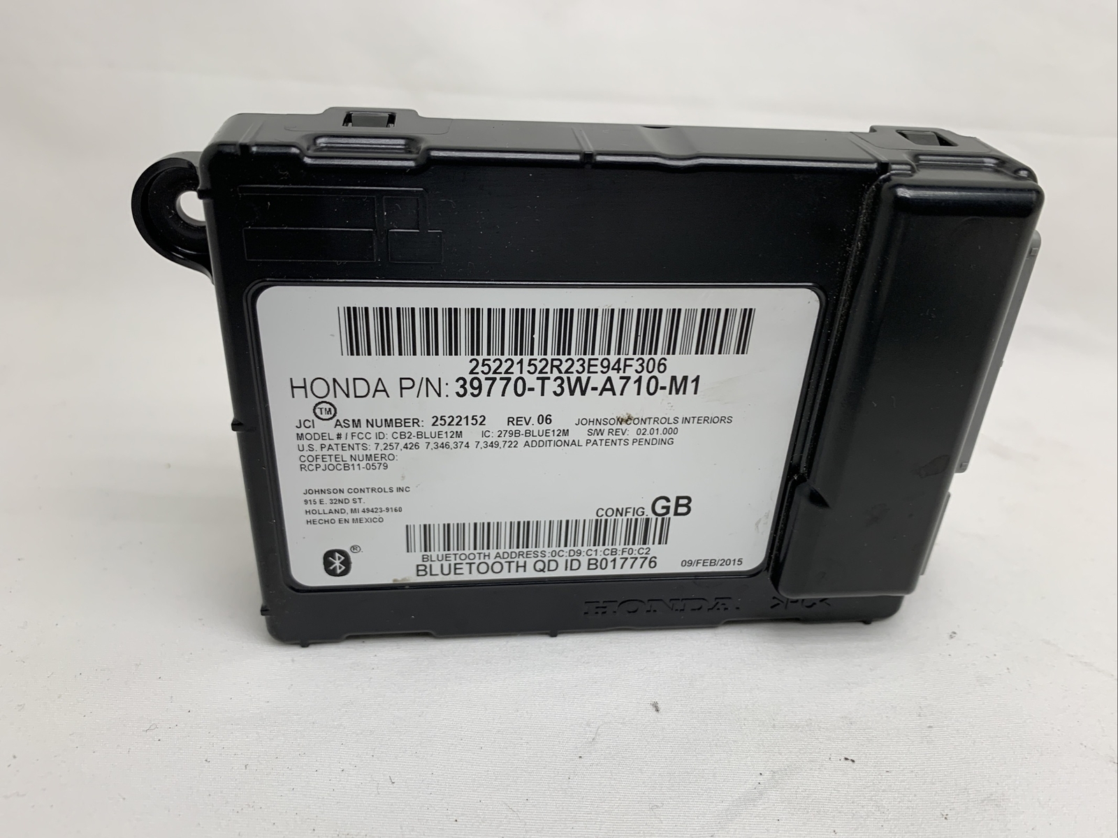 2014-2015 HONDA ACCORD HYBRID EXL HFT BLUETOOTH CONTROL MODULE OEM | eBay