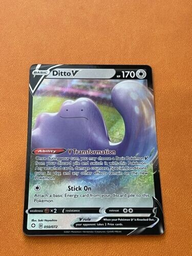 Ditto V - 050/072 Ultra Rare Shining Fates Near Mint Pokemon TCG | eBay