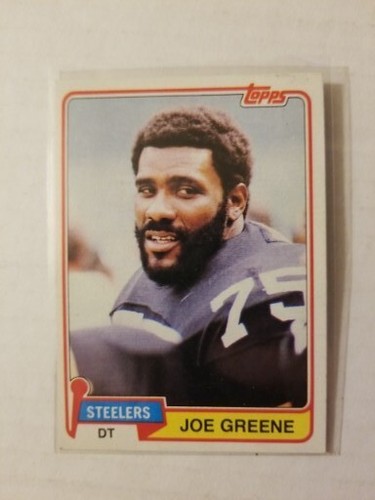1981 Topps Football Card - #495 Joe Greene - Pittsburgh Steelers - Vg ...