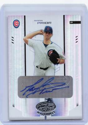 2004 Leaf Certified Materials #133 Mark Prior Mirror Autograph White ...