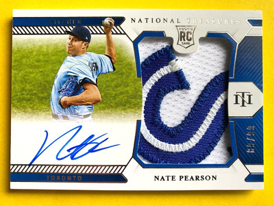 2021 National Treasures #176 Nate Pearson Patch On Card Autograph RC ...