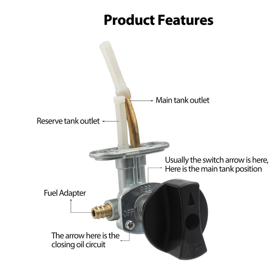 1998-2006 For Arctic Cat ATV Fuel Valve Petcock Switch 250 300 400 500 ...