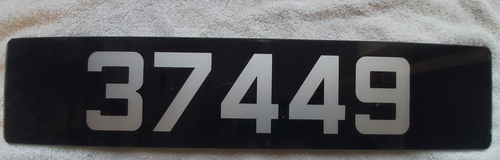 Guernsey UK Channel Island License Licence Number Plate 37449 | eBay UK