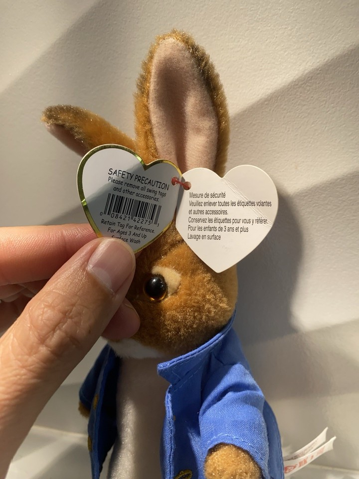 TY Beanie Baby Peter Rabbit (Peter Rabbit Movie) Plush Stuffed Animal ...