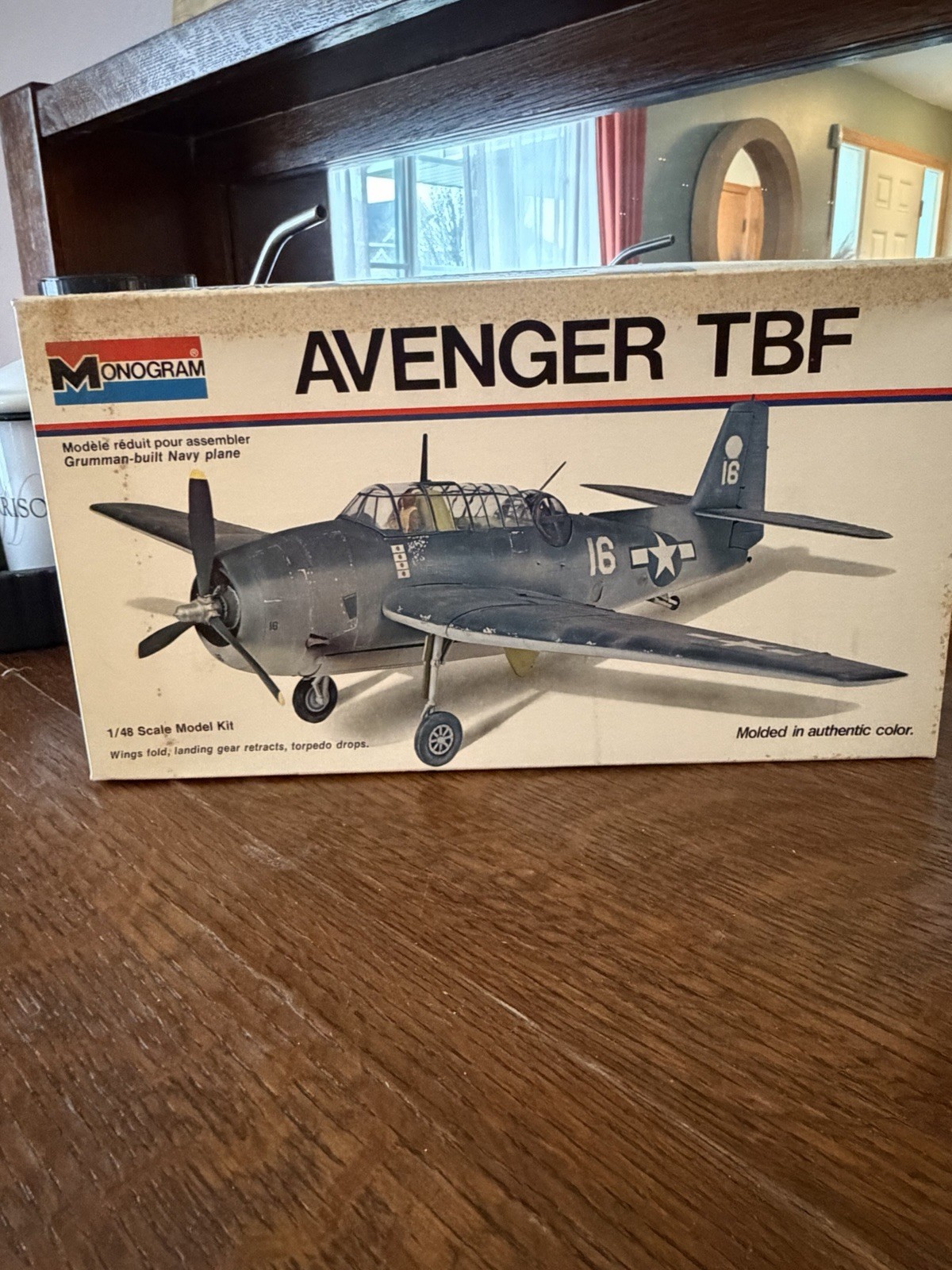 Vintage Monogram TBF Avenger 1/48 Model Kit Mattel Era #6829 Open Box ...