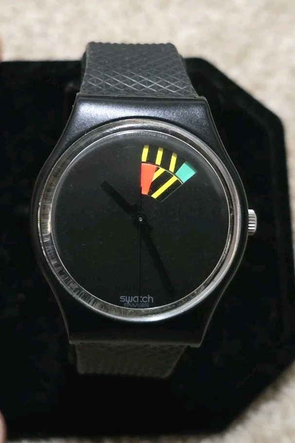 Vintage Swatch Watch Color Window Model GB715 Unisex … - Gem