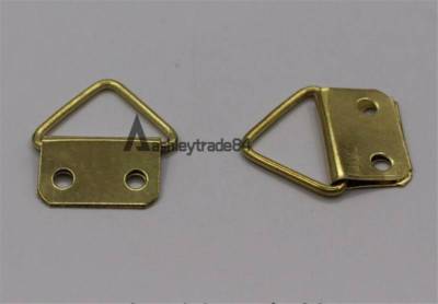 50pcs Golden Triangle Hanging D-Ring Picture Frame Painting Mirror ...