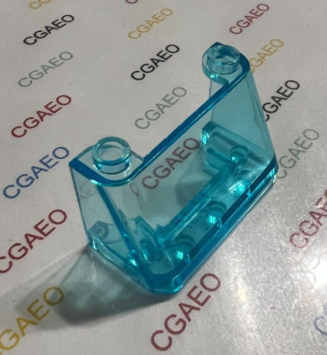 1 X Lego 3823 - Windscreen 2 x 4 x 2 - TRANS-LIGHT BLUE | eBay