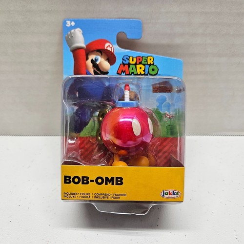 Super Mario RED BOB OMB - 2.5” Articulated Action Figure - Jakks NEW ...