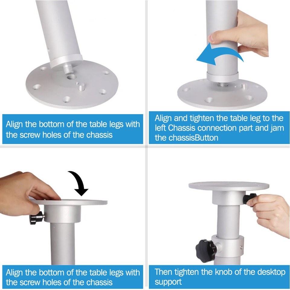 UK Telescopic Removable Table Leg Campervan & Caravan Table Pedestal ...