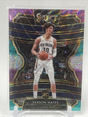 2019 Select 34 Jaxson Hayes Rookie Card Purple White Green Wave Prizm ...