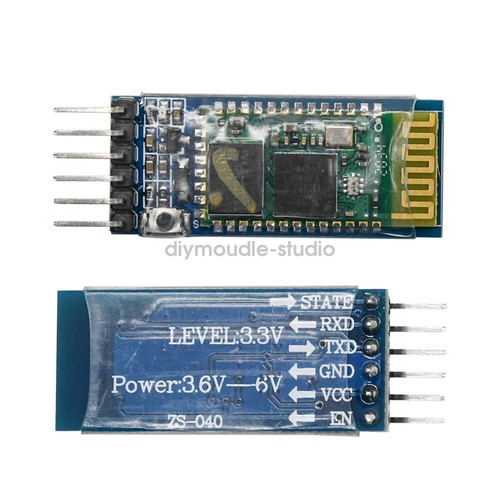 2PCS Wireless Serial 6 Pin Bluetooth RF Transceiver Module HC-05 RS232 ...