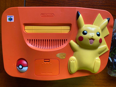 Nintendo 64 N64 Pokemon Pikachu Orange Console Only RARE | eBay