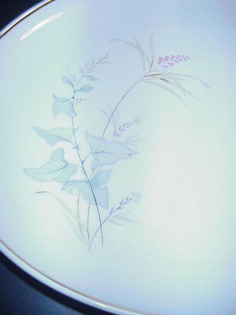 Furstenberg Oval Platter Made Germany 02032 Green Leaves Pink Flowers ...