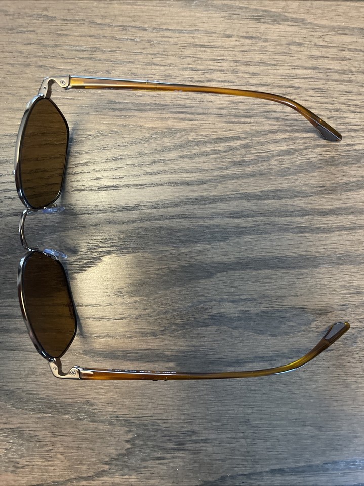 Ray-Ban RB3664CH Chromance Square Sunglasses Light Brown w/ Brown | eBay