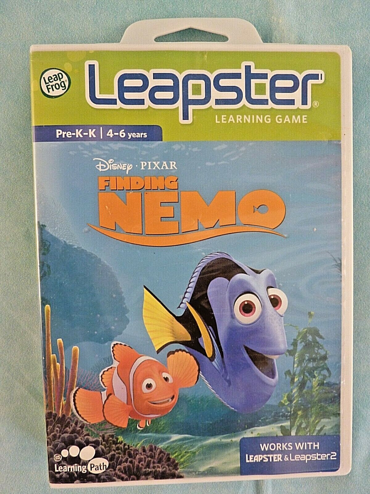 Leapfrog Leapster 1&2 Systems Cartridge/Game Disney’s Finding Nemo 4-6 ...