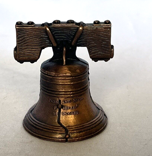 COPPER METAL MINI LIBERTY BELL REPLICA 1.5" TALL HISTORIC | eBay