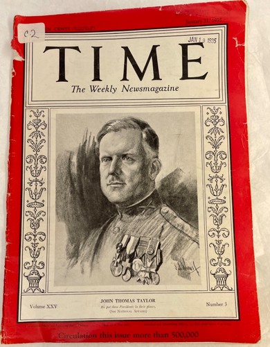 Vtg 1935 TIME Magazines - BUILD YOUR LOT - Pre-war 30s Good Ex-Library ...