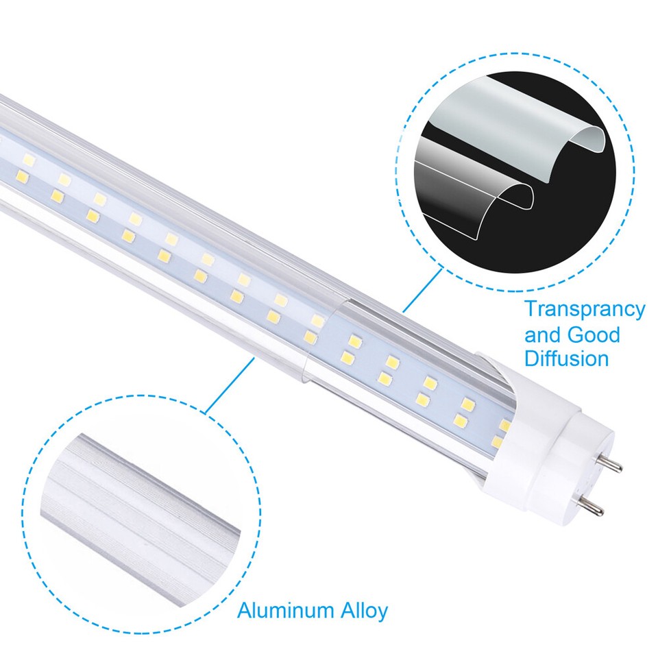 T8 4FT G13 Bi-Pin Led Tube Light Bulbs 18W 22W 28W 4 Foot 2 Pin Led ...