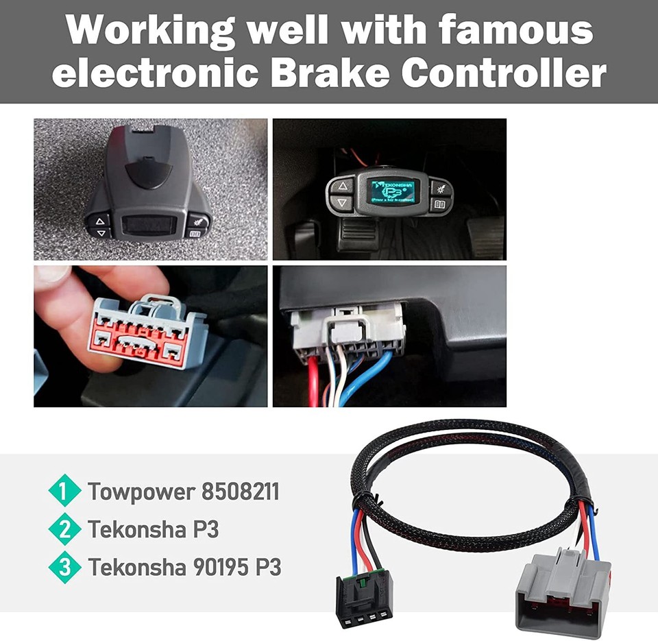 Trailer Brake Control Wiring Harness for Ford F-150 F-250 350 P-2 P-3 ...