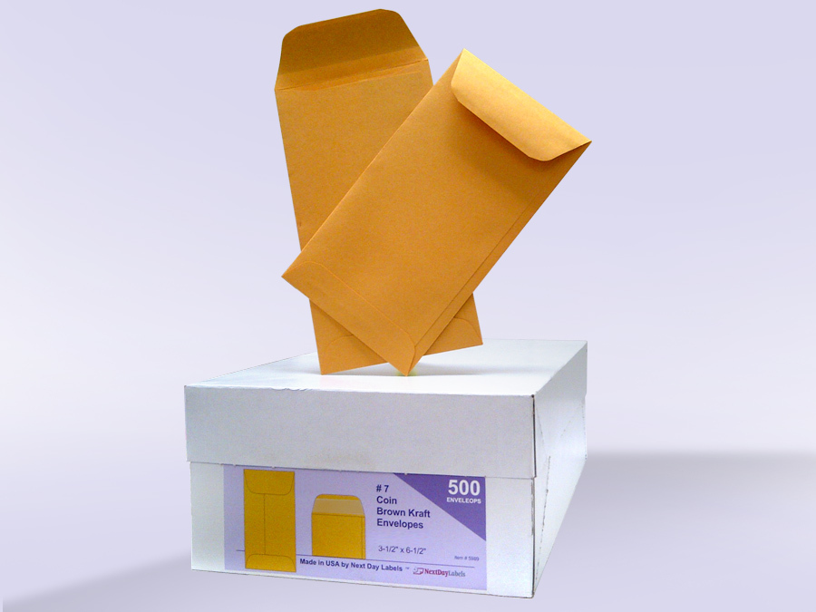 Brown Kraft Coin Envelopes Pack Of 100 Coin Envelopes, 6 X 10 Cm Mini