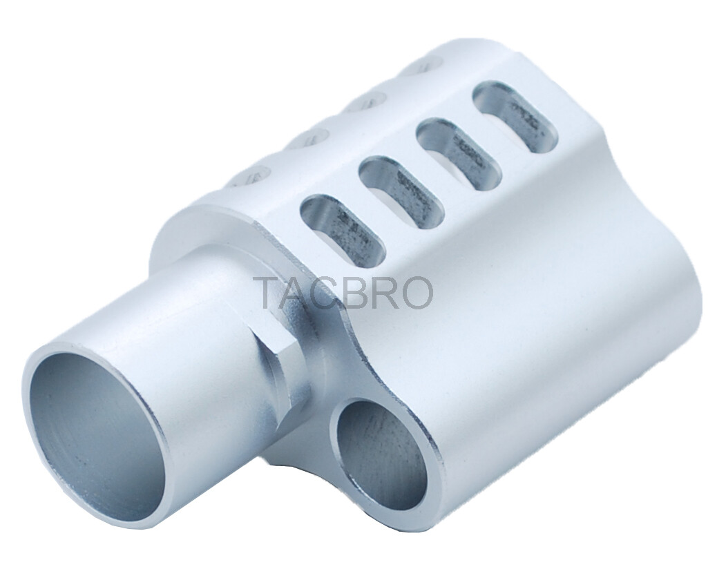 Silver Anodized Aluminum 1911 .45ACP Muzzle Brake Type-B | eBay