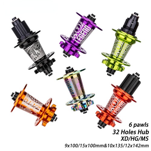 MTB Bike 6 Pawls Disc Brake Hub 32Hole Hub XD/HG/MS Thru Axle | eBay