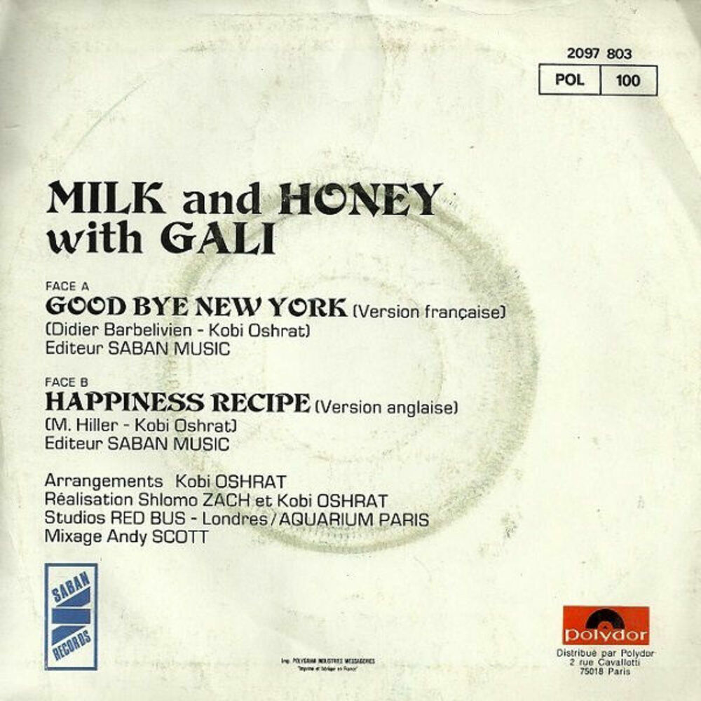 Good Bye New York / Happiness Recipe Milk and Honey With Gali Atari Bon ...