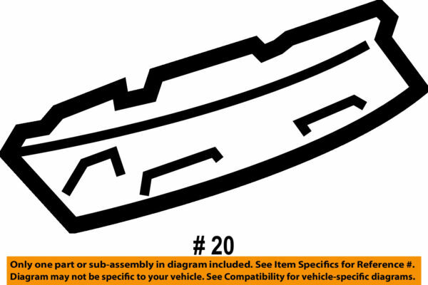 Toyota Genuine OEM 76894-60020 Cover Rear Spoiler RH 7689460020 for ...