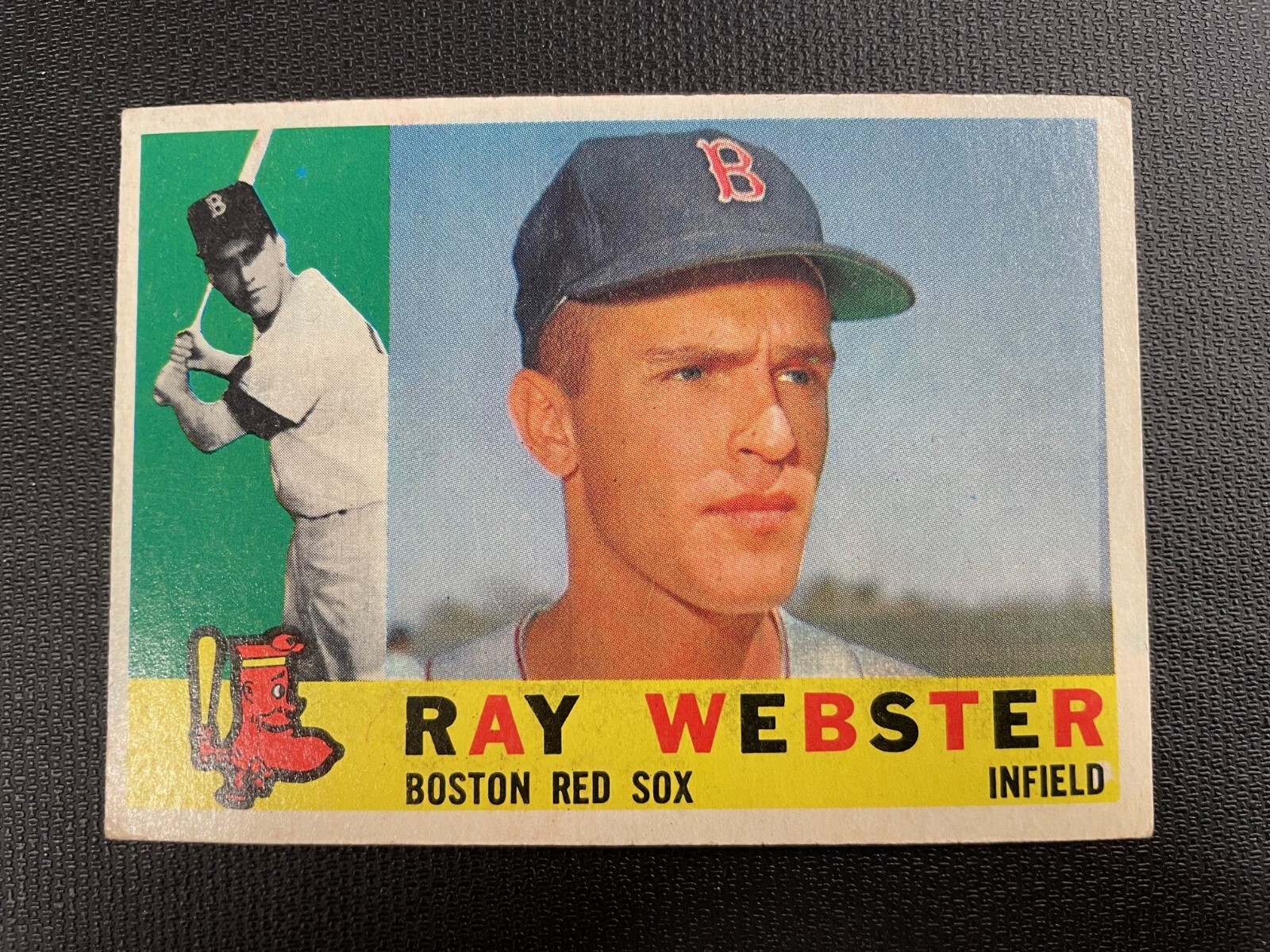 1960 TOPPS #452 RAY WEBSTER BOSTON RED SOX SEMI-HIGH EX/EX+ NO CREASES ...