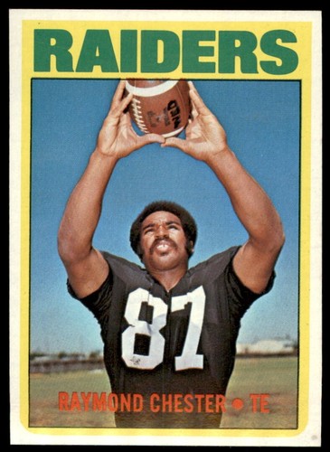1972 Topps #143 Raymond Chester Oakland Raiders MINT | eBay