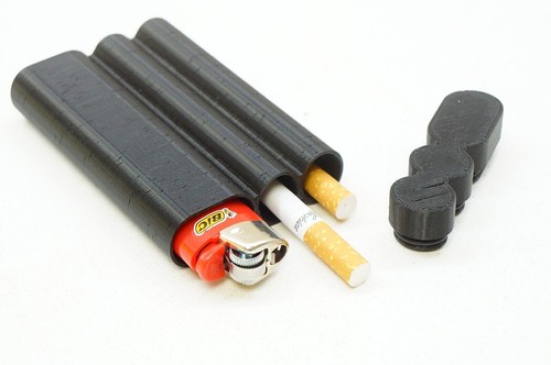 Waterproof Cigarette Case for Smoking BIC Lighter Holder Dry Storage ...