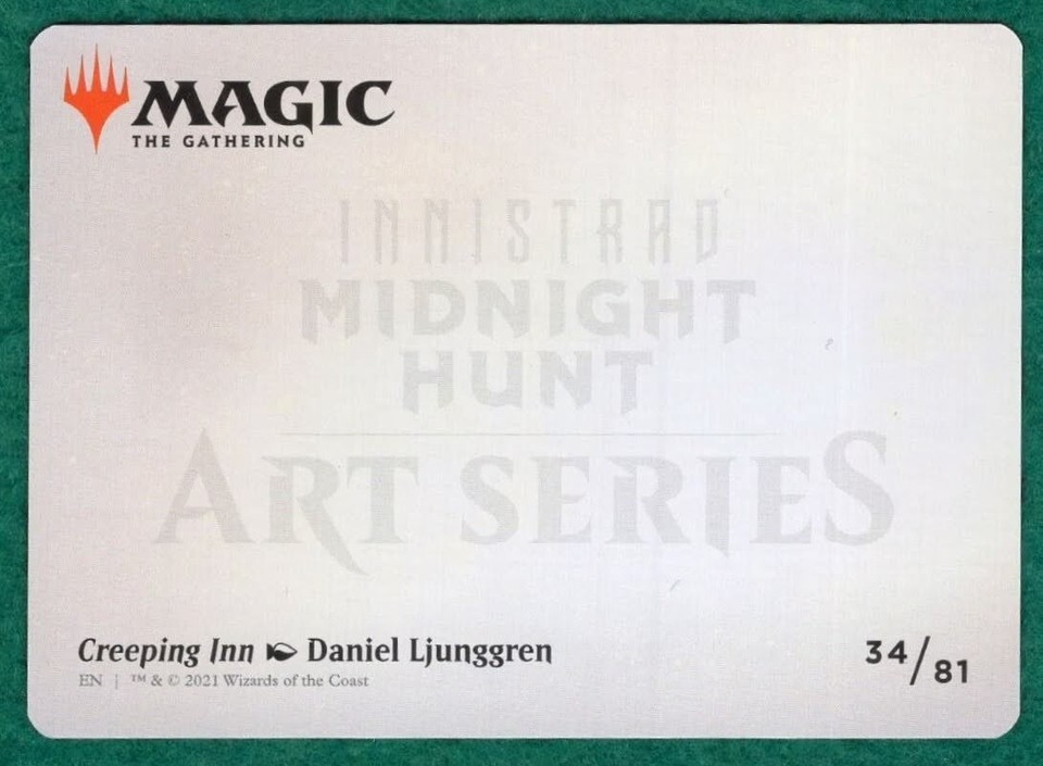 Creeping Inn - Art Series: Innistrad: Midnight Hunt #34 - Magic MTG ...