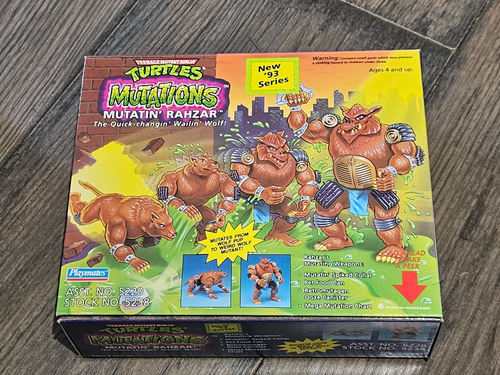 Mutatin' Rahzar TMNT Mutations 1993 Playmates Action Figure NEW MISB ...