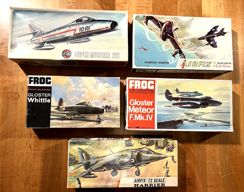 1/72 Scale Early NATO Jet Fighter Model Kits LOT 5x CHEAP SHIP Unbuilt ...
