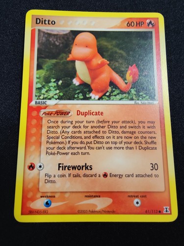 Ditto (Charmander) 61/113 - Pokemon Delta Species 2005 Pokemon TCG - 61 ...
