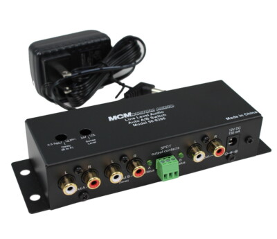 Stereo Line (left/right) Automatic RCA Switch with level selection | eBay