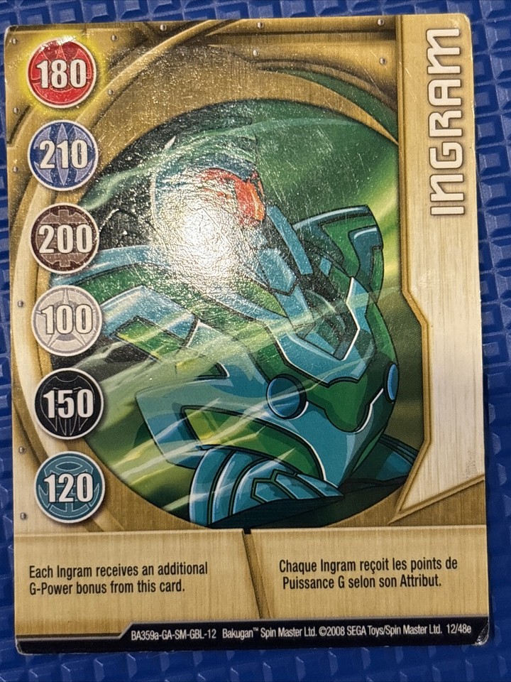 Bakugan:New Vestroia | Haos Ingram + Gold Card! | 500G | 12/48e | eBay