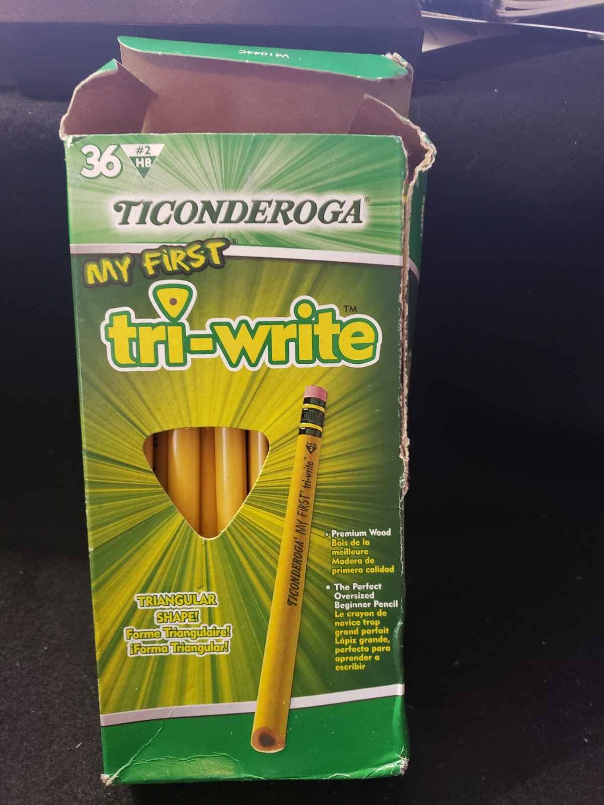 Ticonderoga® Tri-Write Pencils, With Erasers, #2 Lead, Yellow, Pack Of ...