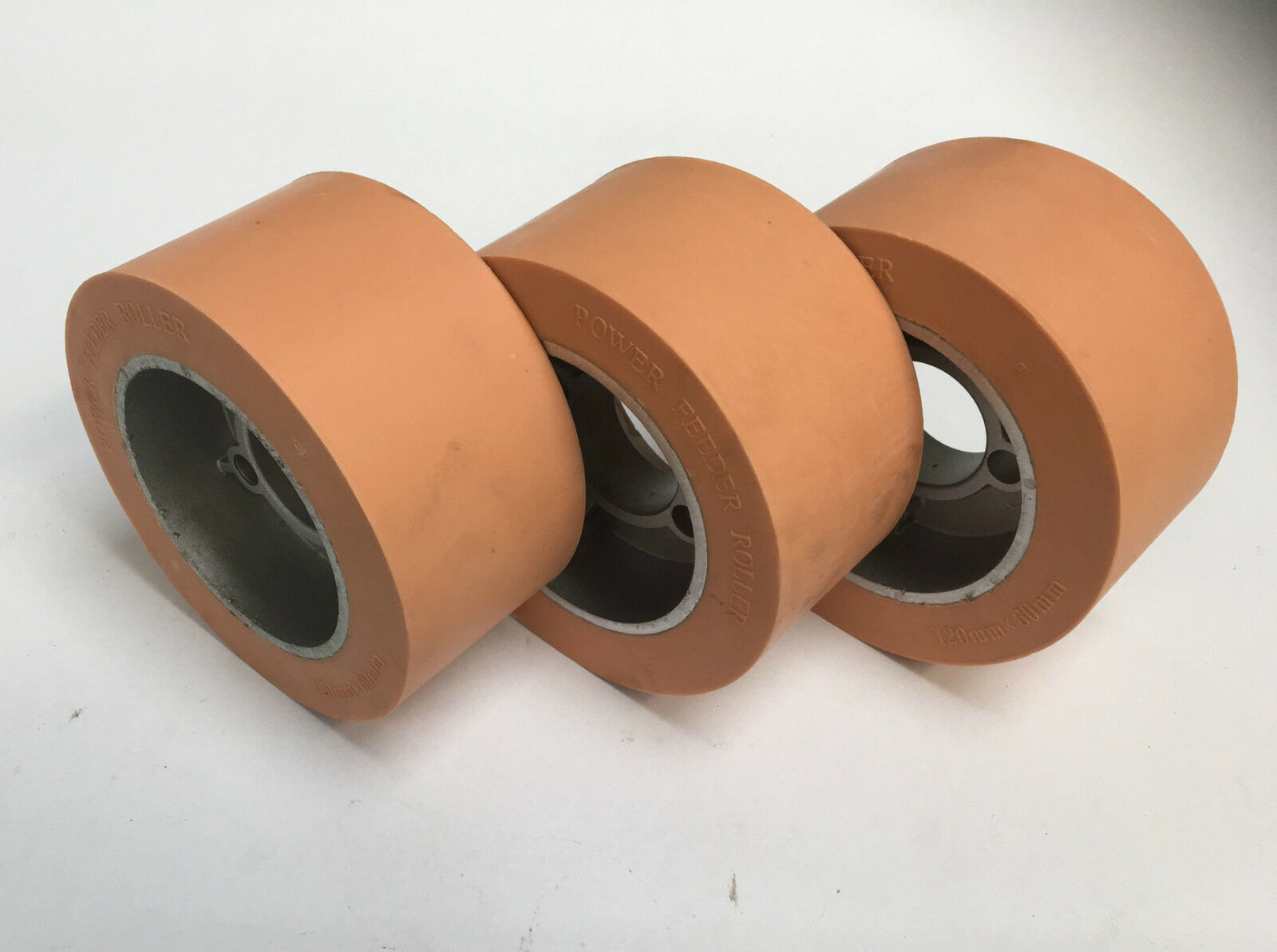 Heavy Duty 120mm X 60mm Power Feed Roller Set of 3 For Axminster Power ...