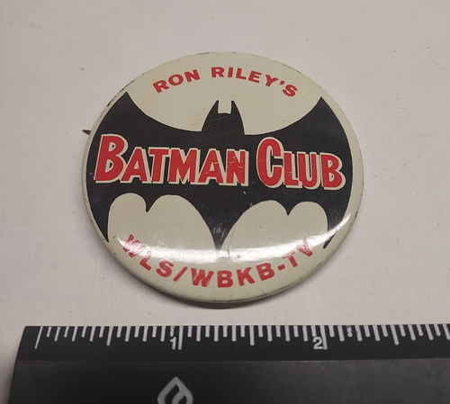 Vintage Ron Riley's Batman Club Button | eBay