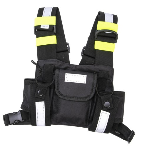 Radio Shoulder Holster Chest Harness Holder Vest Rig Adjustable ...