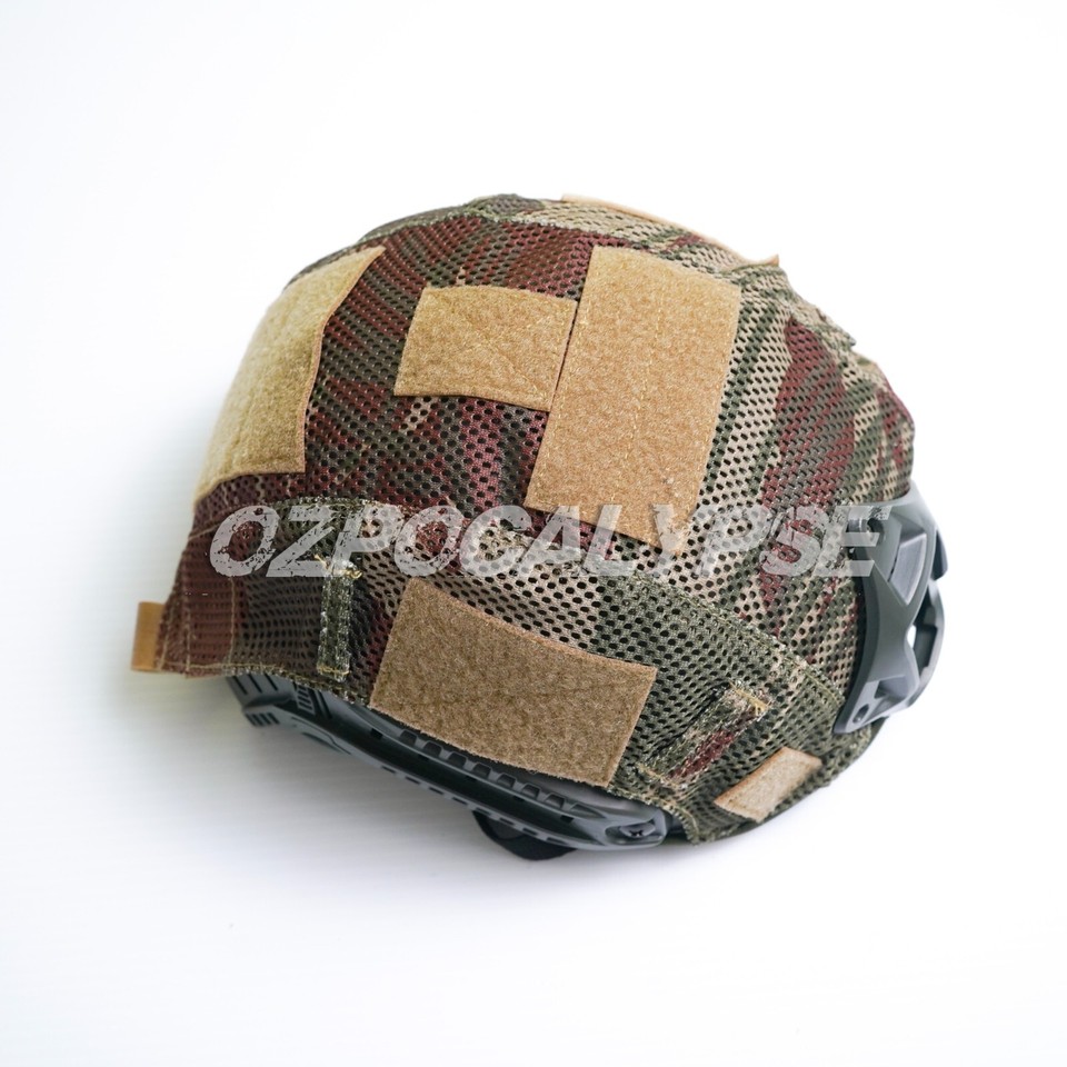 Rhodesian Brushstroke Camo Fast Helmet Cover - Camouflage Bush War ...