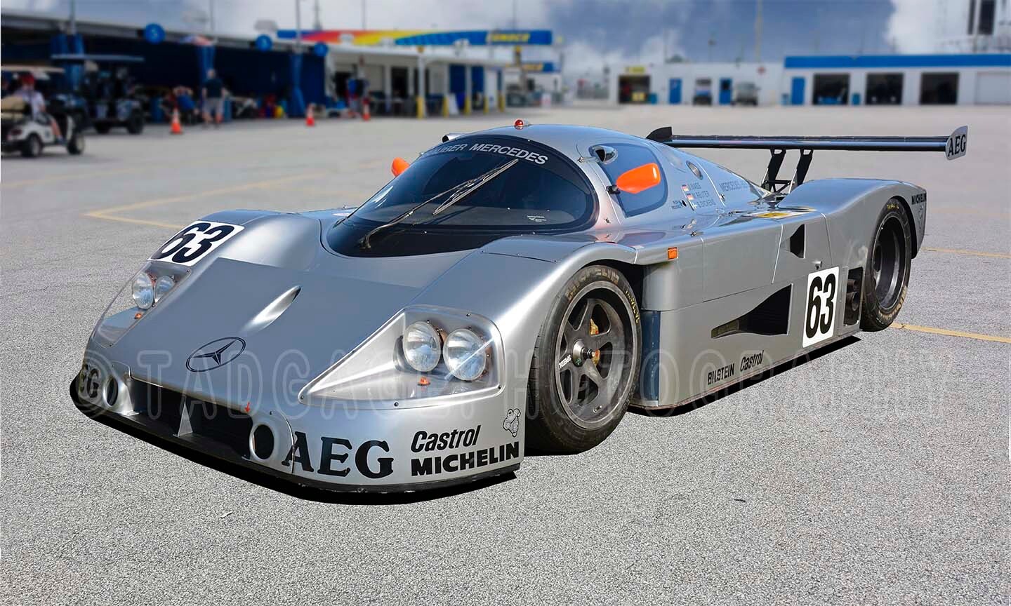 1989 Sauber Mercedes C9 Le Mans Group C prototype Race Car Photo CA2322 ...